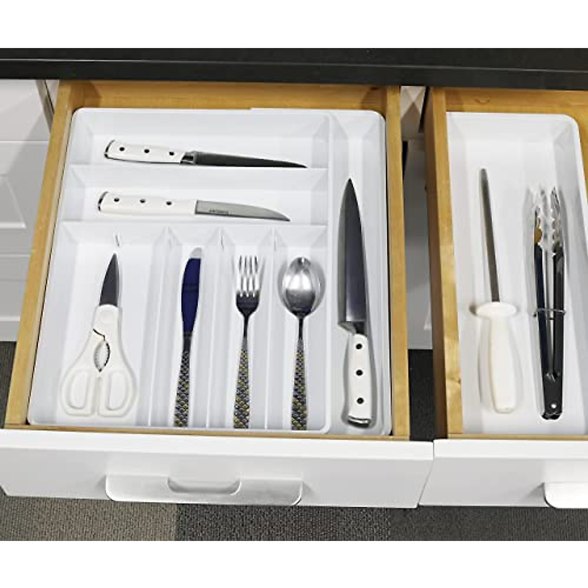 Simple Houseware Expandable Kitchen Drawer Flatware Organizer
