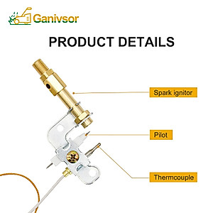Ganivsor F278527 Pilot Assembly Portable ODS for Mr.Heater Big Buddy MH18B MH9B MH9BX and Dewalt Small Propane Heater Parts - 78422 Space Heater Pilot