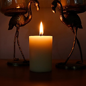 Beeswax Pillar Candles Set of 4, Smokeless Dripless Pure Beeswax Candle Set with Natural Scent for Room Decoration Prayer Party, Long Lasting Burn Time,1.89x3.86 inch,White Raw