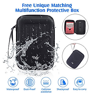 Velje 17 Keys Thumb Piano with Waterproof Protective Box, Portable Mahogany Kalimba with Hand-Rest Design, Perfect Gifts for Kids, Adult/Beginners