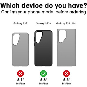 OtterBox Galaxy S23+ (Only) - Defender Series Case - Black, Rugged & Durable - with Port Protection - Case Only - Microbial Defense Protection - Non-Retail Packaging