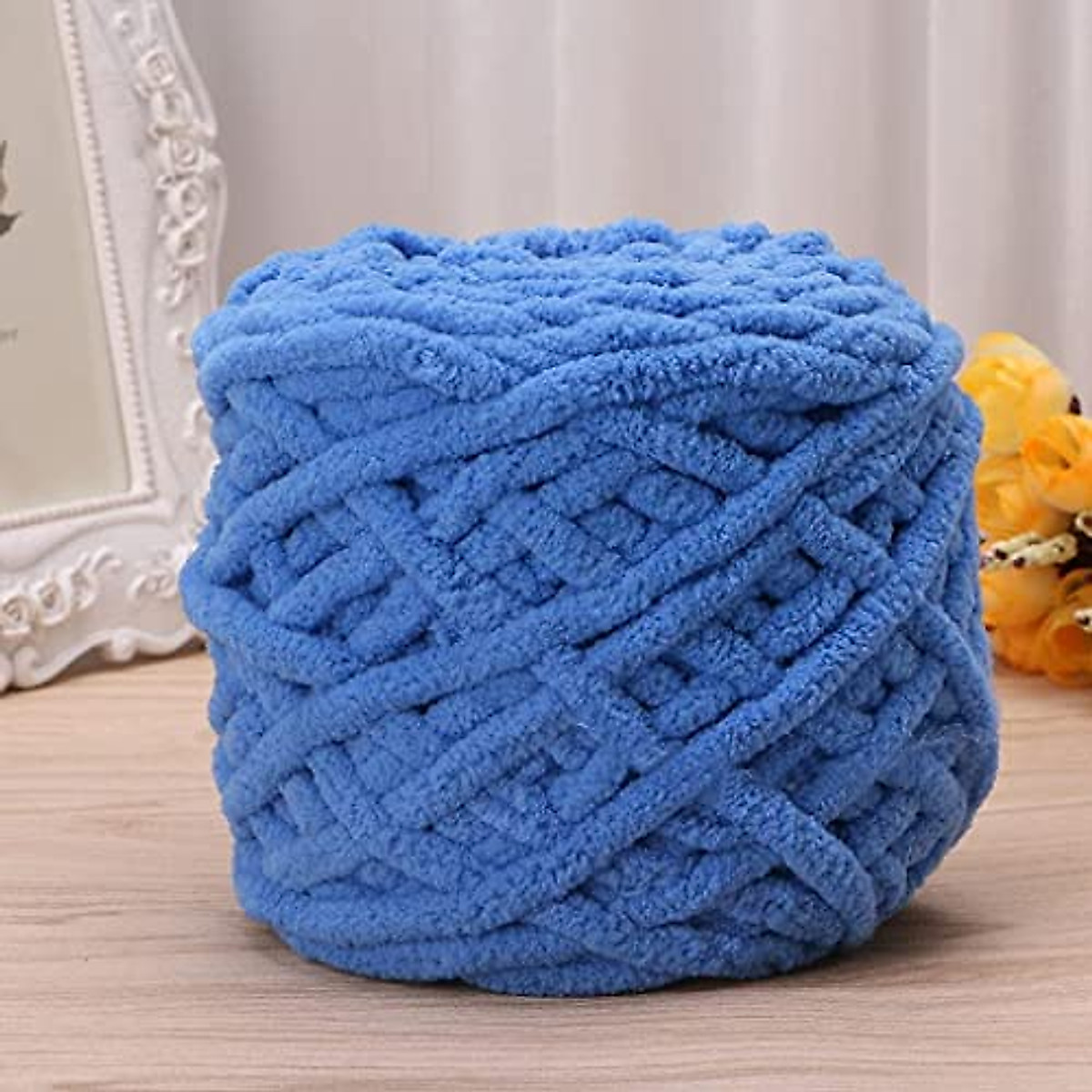 Purple Yellow Blue Mixed Color 100g/1ball Yarn Soft Cotton Hand Knitted Yarn coarse Woven coarse Crochet