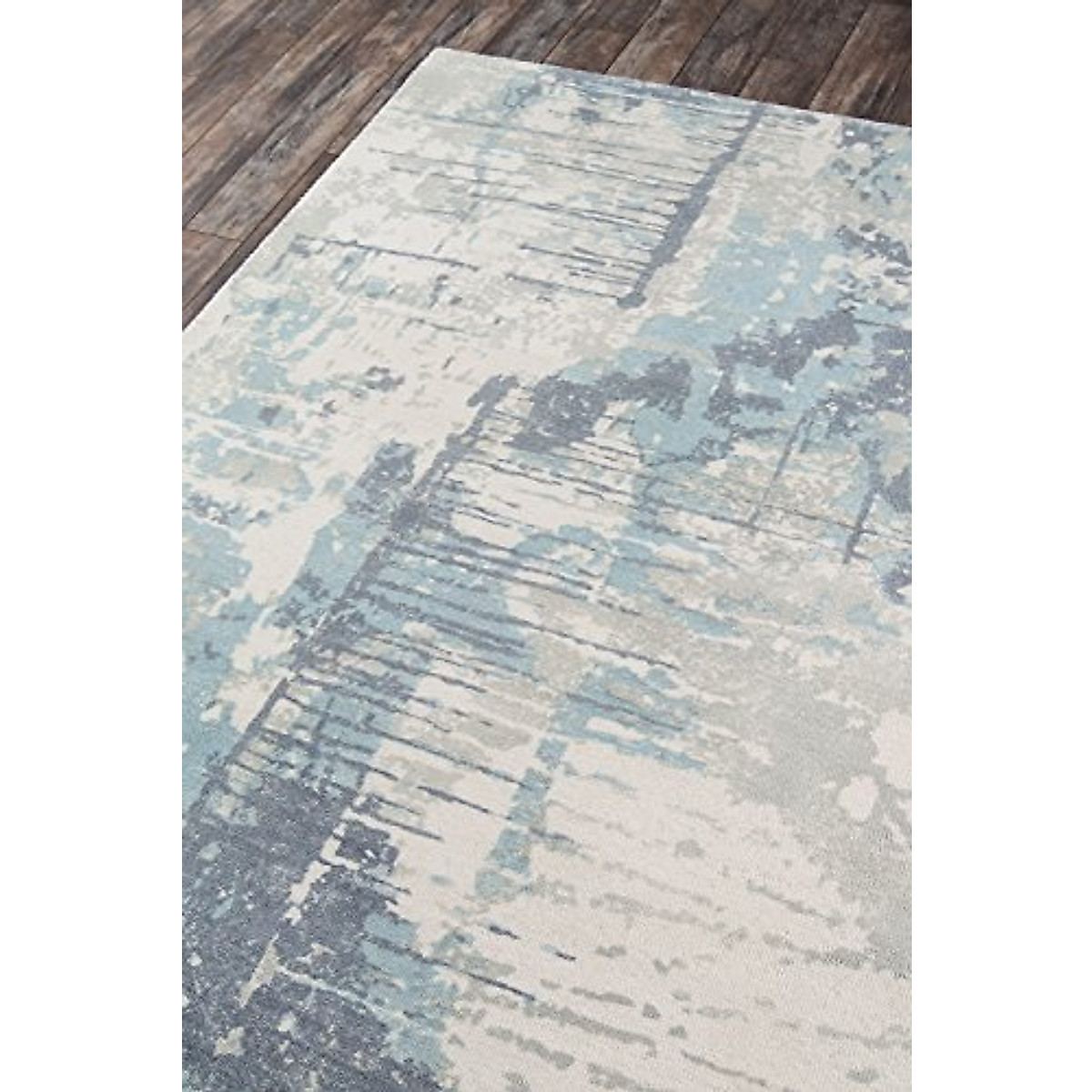 Momeni Illusions Wool Area Rug 5' X 7'6" Blue