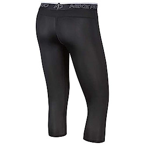 Nike Pro Dri-FIT Men's 3/4 Tights (as1, Alpha, l, Regular, Regular, Black/White, Large)