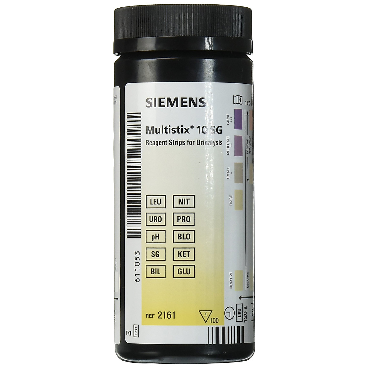 Siemens Healthcare Diagnostics 2161 MultiStix 10 SG Reagent Strips, CLIA Waived (Pack of 100)