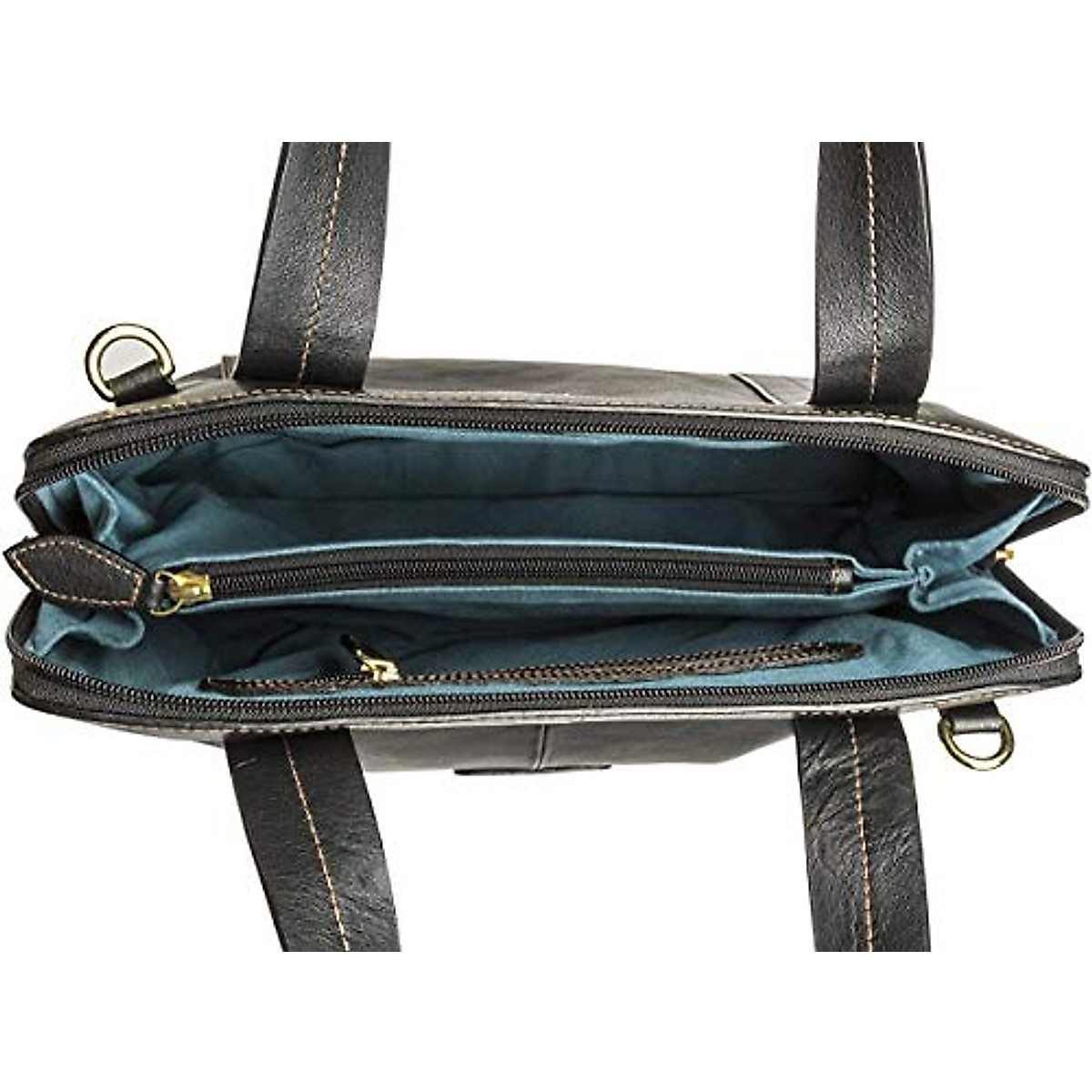 Hidesign Cerys Medium Leather Women's Satchel/Handbag/Shoulder Bag with Detachable & Adjustable Shoulder Strap (L x W x H - 15 x 5.5 x 10 inches), Black