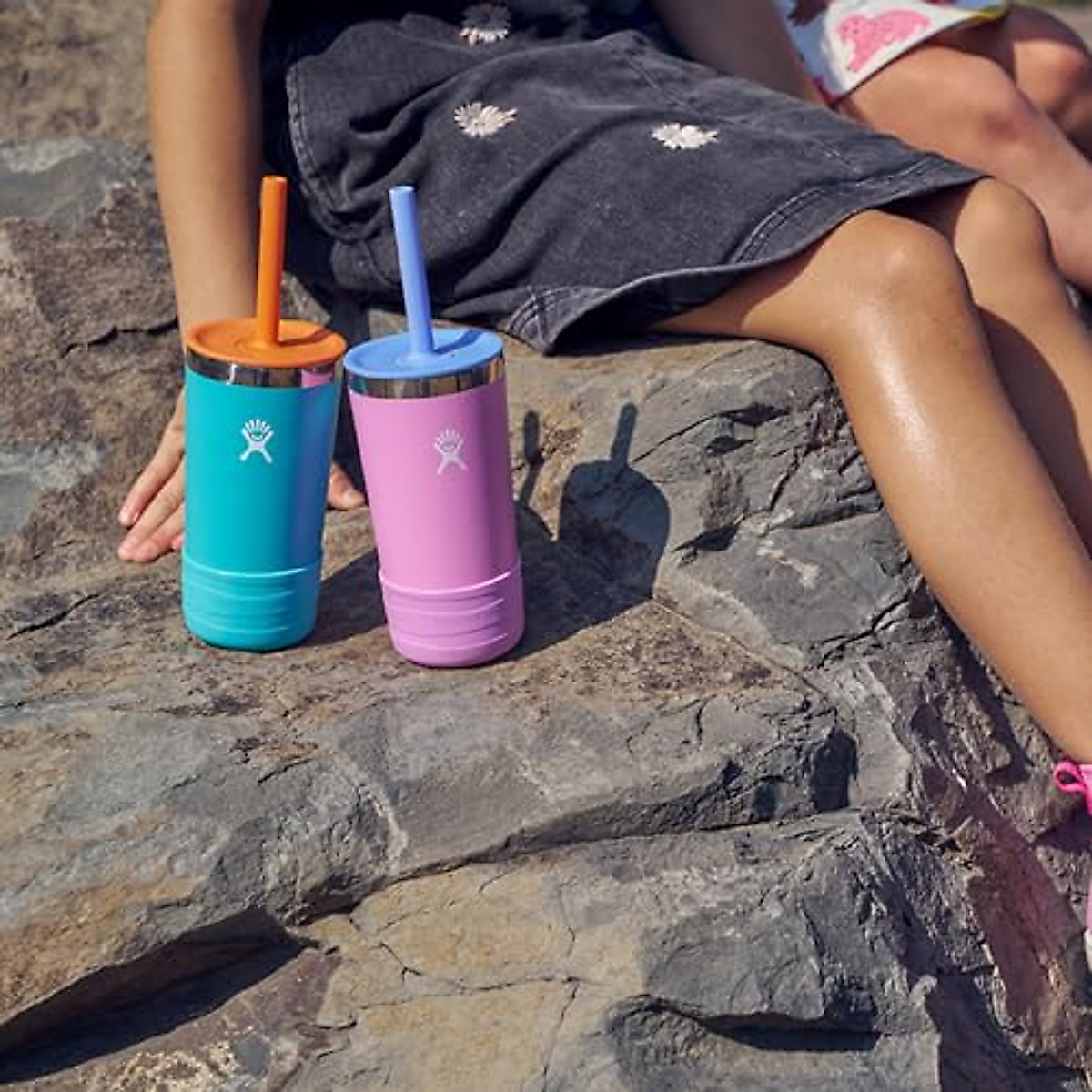Hydro Flask Kids 12 Oz Tumbler With Straw And Boot Seaspray
