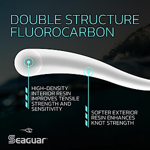 Seaguar Fluoro Premier 100% Fluorocarbon Fishing Line DSF, 200lbs, 50yds Break Strength/Length - 200FPC50