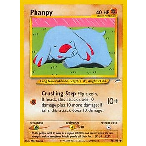 Pokemon Singles - Phanpy - 76/105 - Common - Unlimited Edition - Neo Destiny