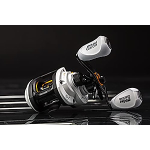 Abu Garcia Max Pro Low Profile Baitcast Reel, Size LP (1539728), 7 Stainless Steel Ball Bearings + 1 Roller Bearing, Synthetic Star Drag, Max of 15lb | 6.8kg, Multi