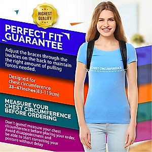 SR SUN ROOM Posture Corrector For Men And Women- Adjustable Upper Back Brace For Clavicle Support and Providing Pain Relief From Neck, Back and Shoulder