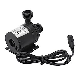 Ice Machine Water Pump, Water Pump IP68 Sealed Ceramic Shaft Miniature Low Noise for Beverage Machine (DC24V)