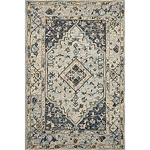 Loloi II Beatty Collection Traditional Oriental Area Rug, 2'-3" x 3'-9", LT. Blue/Blue