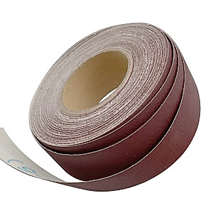 400 Grit Continuous Sandpaper Roll 1" x 26 Feet Emery Cloth Aluminium Oxide Abrasive Sandpaper Roll Drum Sander Sandpaper Rolls for Wood Furniture Finishing Metal Sanding Automotive Polishing