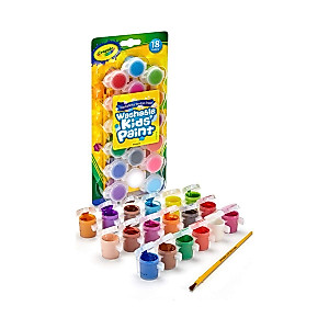 Crayola Washable Kid's Paint Assorted Colors 18 Each (Pack of 6)