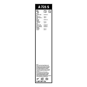 Bosch Wiper Blade Aerotwin A721S, Length: 600mm/400mm − Set of Front Wiper Blades