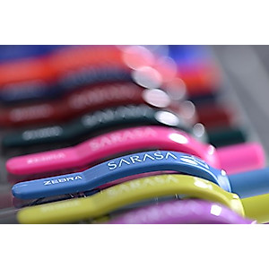 Zebra Pen Sarasa Dry X20 Retractable Gel Pen, Medium Point, 0.7mm, Assorted Fashion Color Ink, 18-Pack (Packaging May Vary)