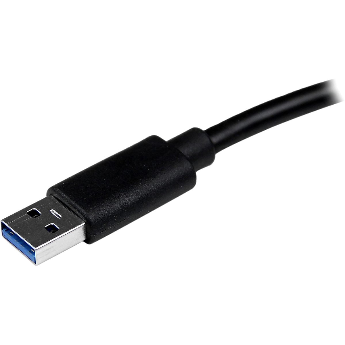 StarTech.com USB 3.0 Ethernet Adapter - USB 3.0 Network Adapter NIC with USB Port - USB to RJ45 - USB Passthrough (USB31000SPTB), Black, 0.7" x 1.4" x 5" x 5"