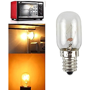 Lxcom Lighting 10W T20 Salt Lamp Bulb Microwave Oven Incandescent Light Bulbs E12 Base Appliance Lamp Stovetop Light Salt Crystal Lamp 120V Warm White Kitchen Aid Light Bulb,8 Pack