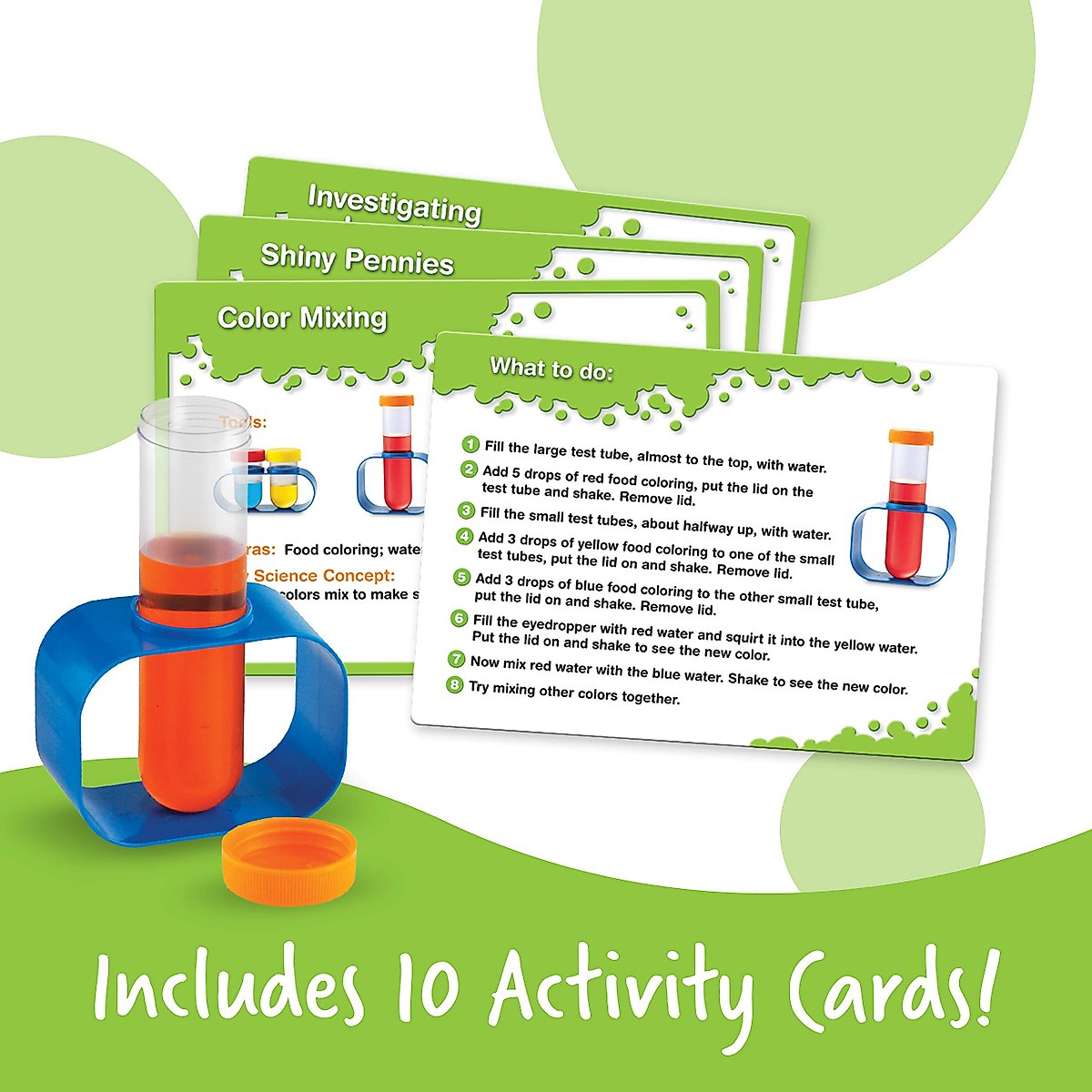 Learning Resources Primary Science Lab Activity Set - Science Kits for Kids Ages 3+ STEM Toys for Toddlers, Science Classroom Decor,Science Experiments