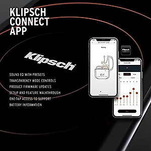 Klipsch T5 True Wireless Headphones, Silver
