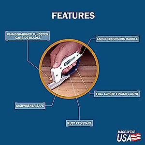 AccuSharp Knife & Tool Sharpener 2 Pack - Knife Sharpeners for Kitchen Knives, Pocket Knives, Serrated Blades, Axes & Machetes - Diamond-Honed Tungsten Carbide Sharpens, Restores, & Repairs - Set of 2