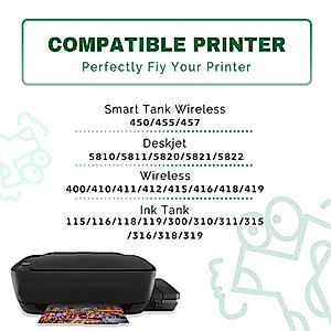 YATUNINK Remanufactured Printhead Replacement for HP M0H51A Print Head Cartridge for HP 5810 5820 GT5810 GT5820 Printhead Ink Tank 310 311 315 318 319 Smart Tank Wireless 450 455 457 Printers(1 Black)