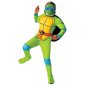 Rubie's Boy's Nickelodeon Retro Classic Teenage Mutant Ninja Turtles Leonardo Costume, Small, Green/Blue