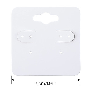 jijAcraft 100Pcs Earring Cards - 2" Kraft Earring Display Cards for Selling - Blank Paper Cards with 6 Holes for Earring Display Holder - Hanging Display Cards for Earring, Jewelry DIY Crafts(2"x 2"）