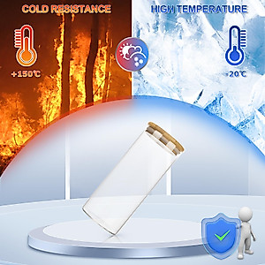 KIM&NUT 3pcs Glass Jars with Airtight Bamboo Lids, 2200 ml 74 oz Wide Mouth Clear Glass Food Storage Containers, Glass Kitchen Canisters with Labels