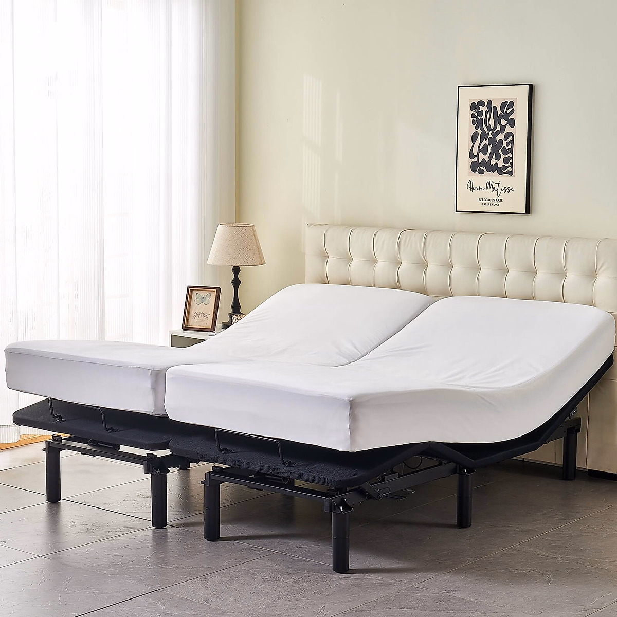 Waterproof Split Queen Mattress Protector for Adjustable Beds 30x80 (2PCs) Soft Cooling Jersey Fitted Matress Cover