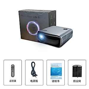 WETYG Projector Office Support 4K High Brightness LED Screen Voice Mini Home Projector