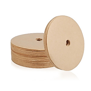200pcs Round Coffee Filters for Aeropress, 3.75 inch Disc Coffee Filter Paper Filters Replacements Espresso Coffee Filter Unbleached Percolator Coffee Pot Filters for Bozeman Percolator (Brown)