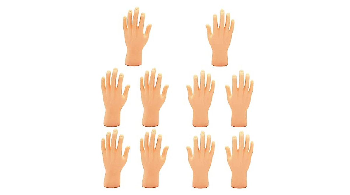 Yolococa Tiny Hands: Funny TikTok Finger Puppets - 10-Pack