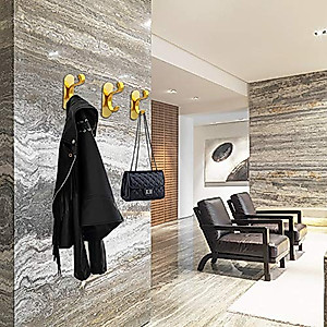 MOEFU Adhesive Wall Hooks Heavy Duty Wall Hangers Without Nails for Entryway, Bathroom, Bedroom, Closet Room, Kitchen (10 Colors,10-Pack)