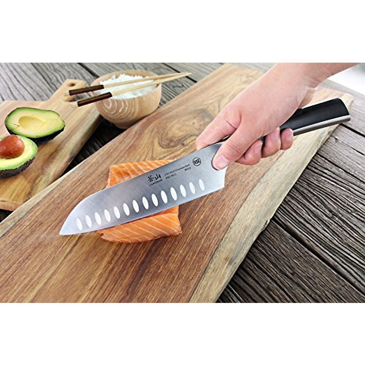 Cangshan N Series 59113 German Steel Forged Santoku Knife, 7-Inch
