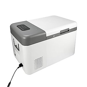 Ultra-Low Temperature Freezer,20L-Gray, Protable -86℃/-112 °F Lab Cryogenic Freezer Samples Flash Freezer for Laboratory Samples Storage,12V DC~240V AC Compatible, Adjustable Voltage (Gray)