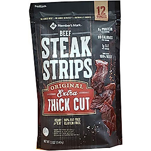 Member's Mark Steak Strips Extra Thick Cut 12 ounce-SET OF 2