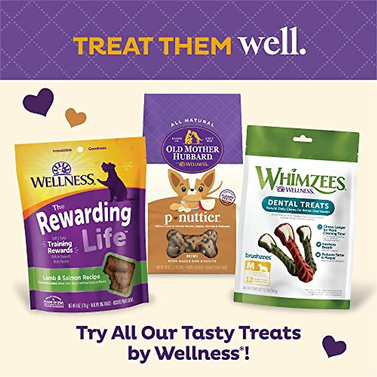 Old Mother Hubbard Classic P-Nuttier Biscuits Baked Dog Treats, Mini, 6 Pound Box