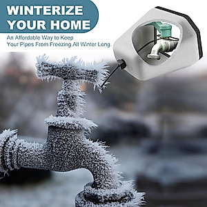 Manumarine Outdoor Faucet Covers for Winter, Foam Spigot Covers Winter Insulated for Freeze Protection (2pcs)