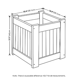 Furinno 2-FG16450 Tioman Hardwood Flower Box, Two-Pack, Natural
