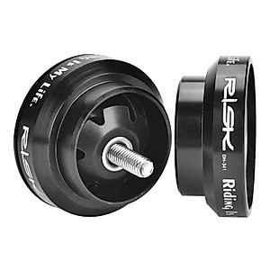 Bike Bearing Headset CNC High Machining Aluminum Alloy 34mm Bike Headset Fork Bearings Accessory(Black)