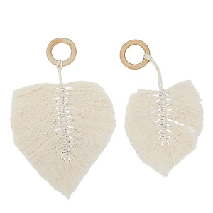 20 Pack Unfinished Natural Wood Rings for Crafts, Macrame Projects, Jewelry Making, DIY Pendant Connectors (2 in)