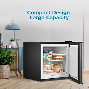 Midea MRU01M3ABB Freezer, 1.1 Cu.ft, Black, 30 Pounds