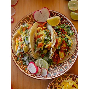 Made in Mexico Red Manual Flower/Corn All Metal Tortilla Maker Press 10x10 inch Square