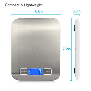 WIWUE GUO Food Scale, Kitchen Scale, Gram Scale, Digital Food Scale, Weight Scale, Digital Scale, Coffee Scale, Scales Digital Weight Grams, Digital Kitchen Scale, Kitchen Small Appliances
