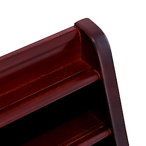 AtSKnSK 4 Rows Military Army Challenge Coin/Casino Chip Display Stand Rack Holder Case Collectible Holds 28-36 Coins