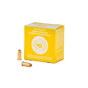 DT Systems Super PRO Dummy Launcher .22 Caliber Crimped Blank Power Loads, 100-Load Pack for Hunting Sporting Dog Training Gun Conditioning Dummy Launcher - Yellow, 60-80 Yards Launch Distance