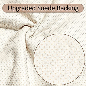 Aoczes Faux Cowhide Rug Cute Cow Print Rug Cow Rugs for Bedroom Living Room Nursery Western Home Decor Area Rug, Brown and White 4.6 x 5.2 Feet