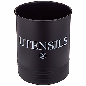 Steelware Central Utensil Holder Large Crocks Kitchen (black)